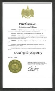 Local Quilt Shop Day - Office of the Governor of Alabama