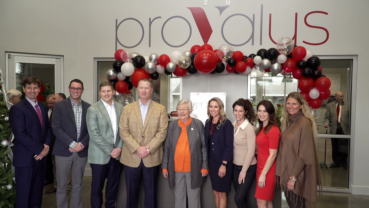 Gov. Ivey Participates in Provalus Headquarters Ribbon Cutting